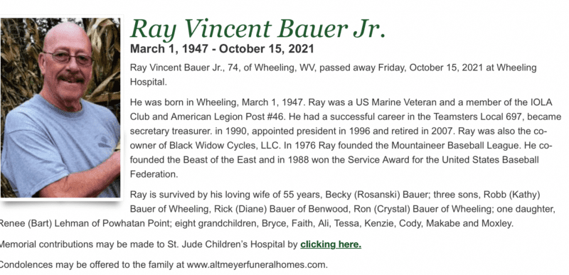 An OPEN LETTER to … the Family of Ray Bauer | Lede News