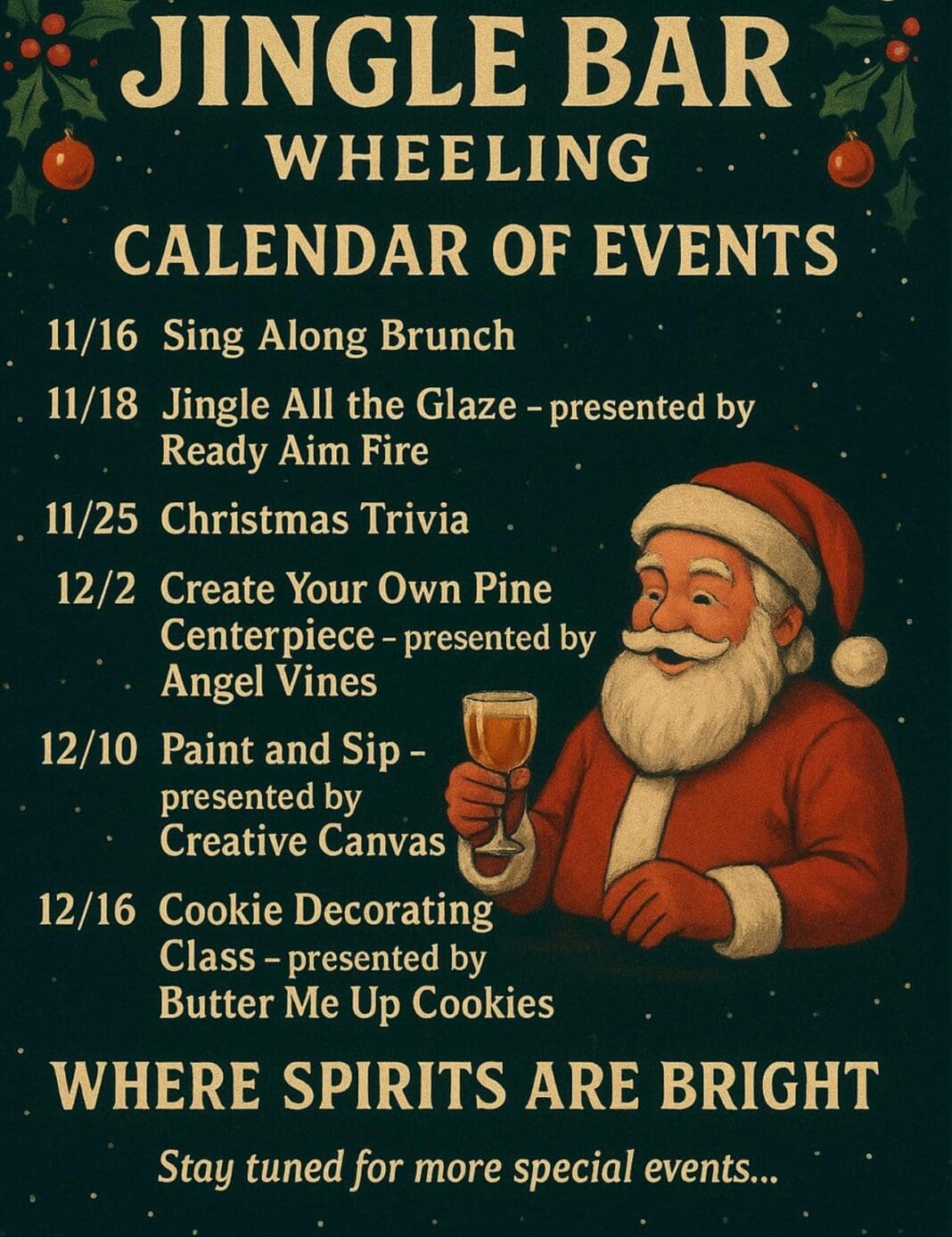 The Pop-Up Jingle Bar – Where Spirits Are Bright in Downtown Wheeling ...